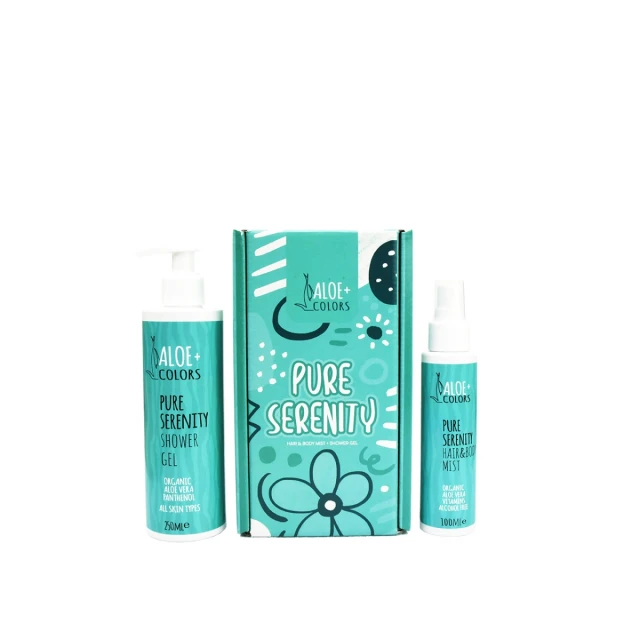 Aloe+ Colors Pure Serenity Gift Set Hair & Body Mist 100ml & Showergel 250ml | Το Online ...