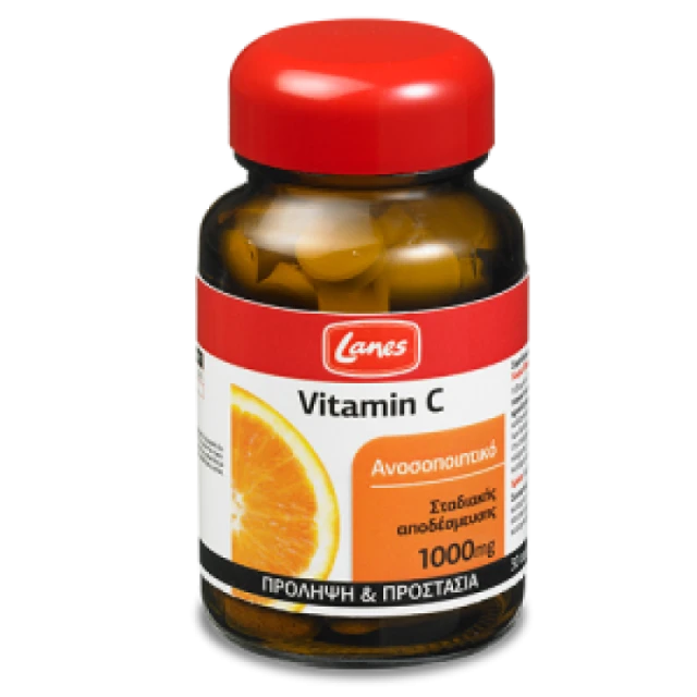 Lanes Vitamin C 1000mg 30 tabs | Το Online Φαρμακείο σου στη Θεσσαλονίκη