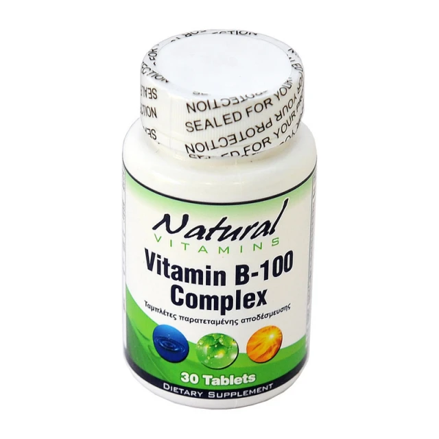 Natural Vitamins Vit B-100 Complex 30 Tabs | Το Online Φαρμακείο σου ...