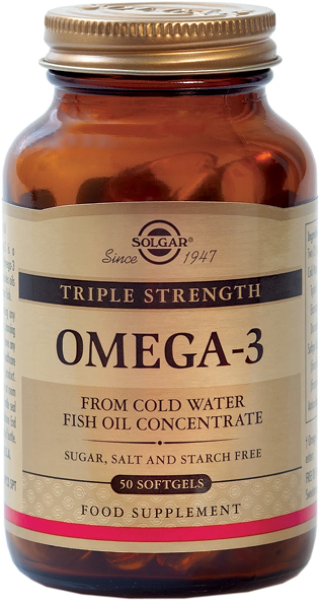 Solgar Omega-3 Triple Strength, 50 Softgels | Το Online Φαρμακείο σου ...